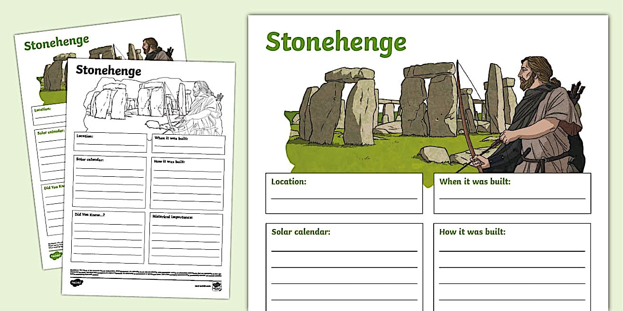 Stonehenge Fact File Template,Stonehenge,stone henge