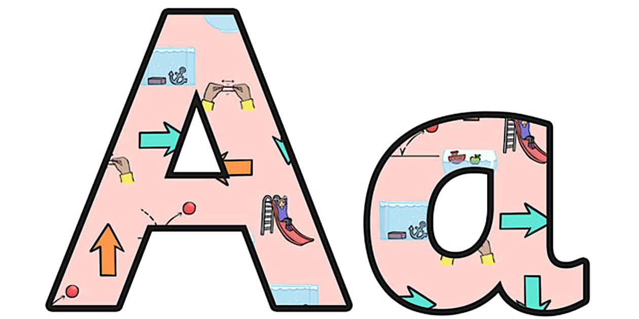 Cursive Forces and Motion Small Lowercase Display Lettering