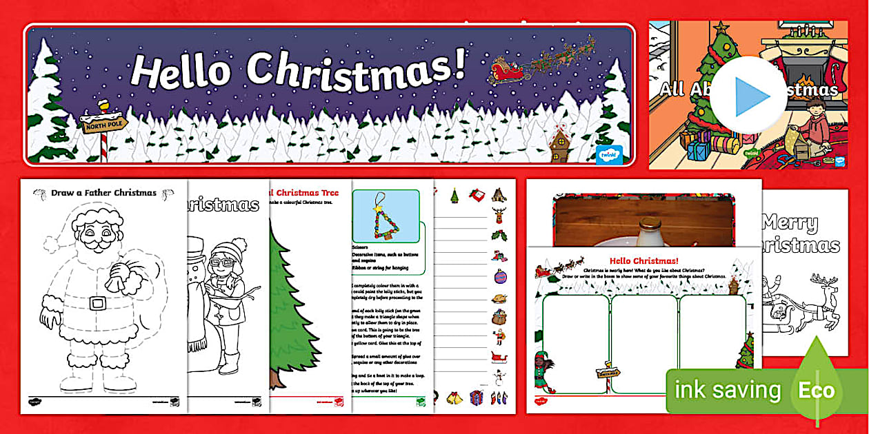 Hello Christmas Resource Pack (teacher made) - Twinkl
