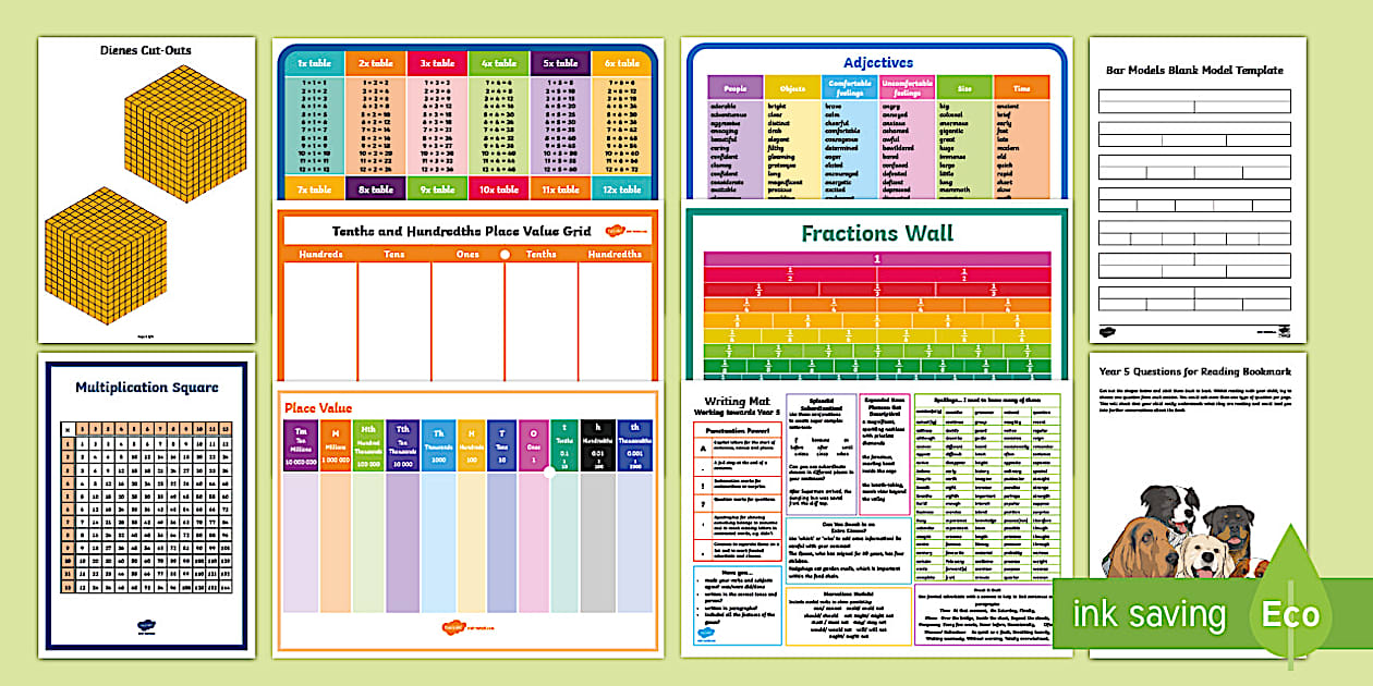 Classroom Essentials for Year 5 Resource Pack (teacher made)