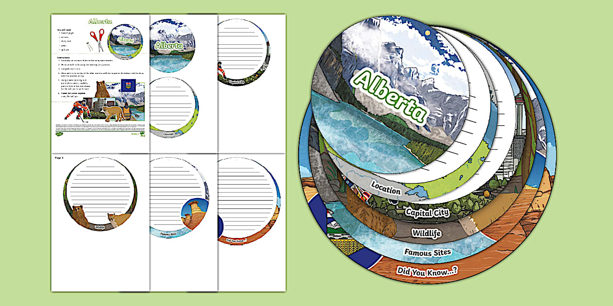 Alberta Circles Booklet (Teacher-Made) - Twinkl
