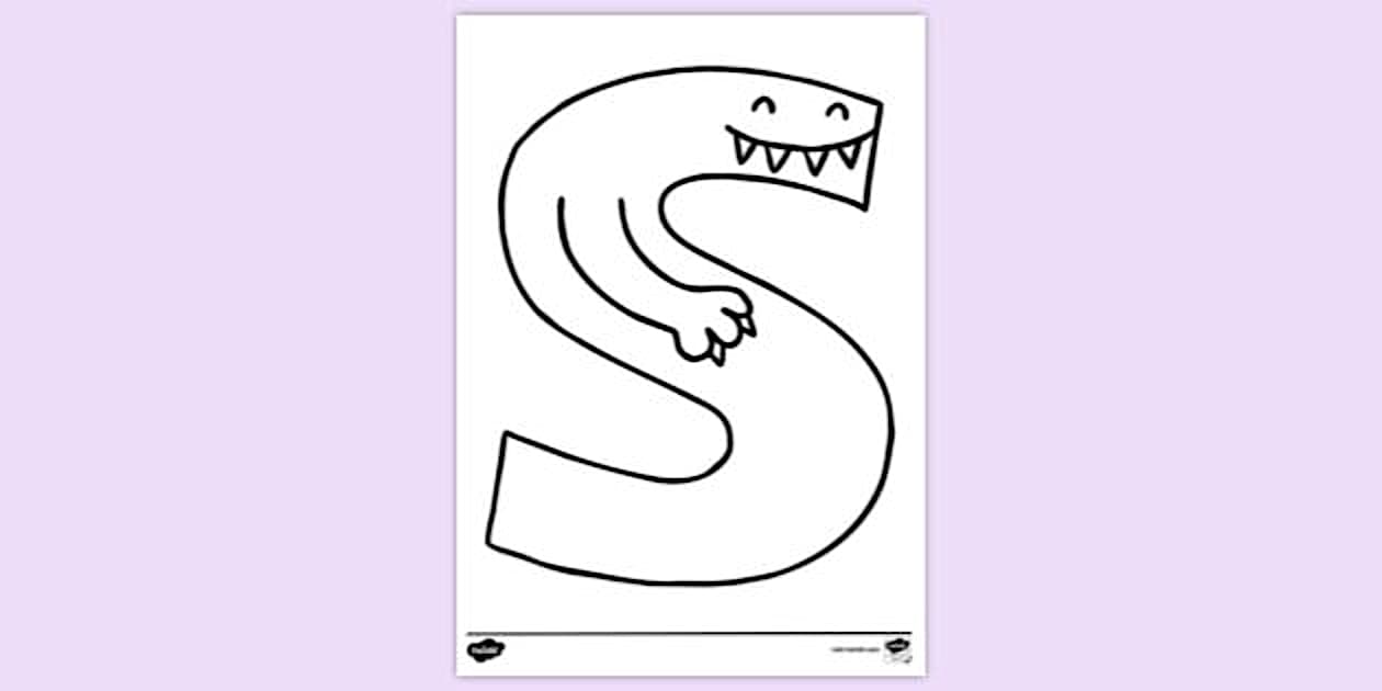 Letter S Colouring Page | Colouring Sheets (teacher made)