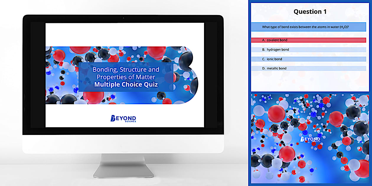 Gcse Bonding Structure And Properties Multiple Choice Quiz