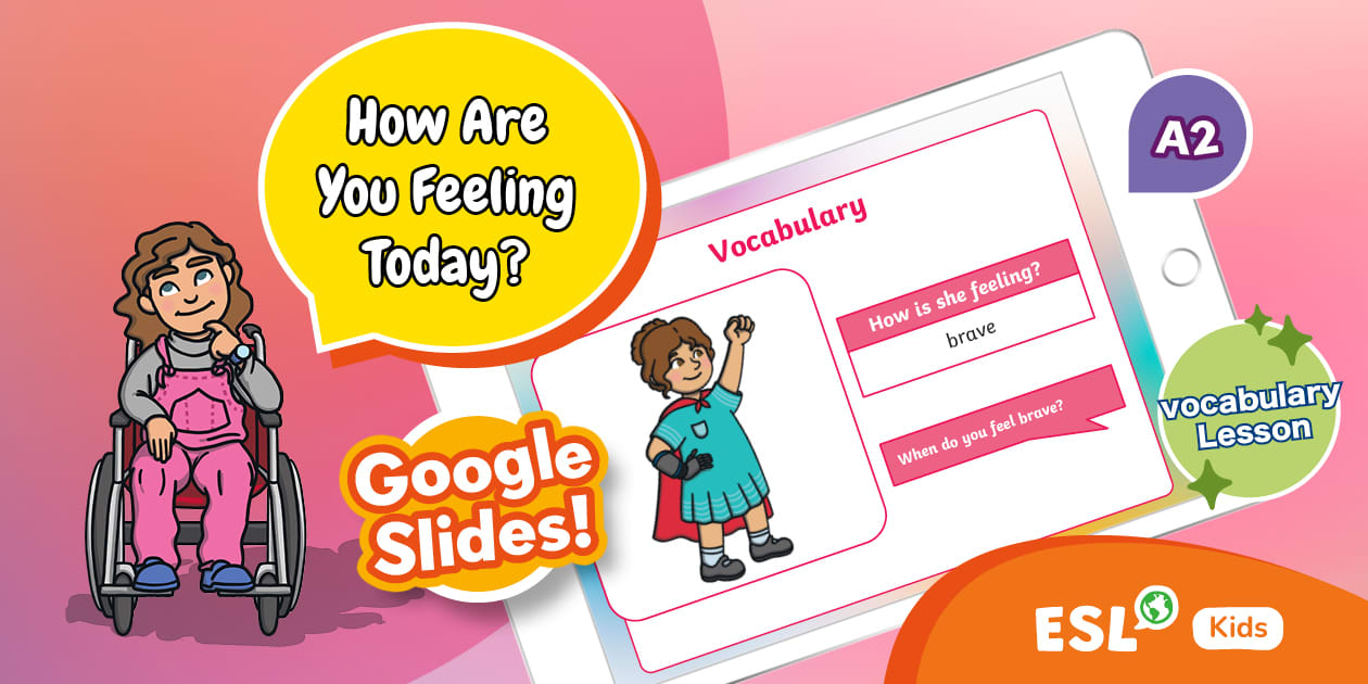 ESL Feelings Vocabulary Lesson for Kids