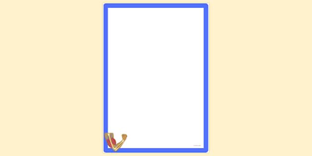 Flexed Arm Page Border | Page Borders | Twinkl - Twinkl