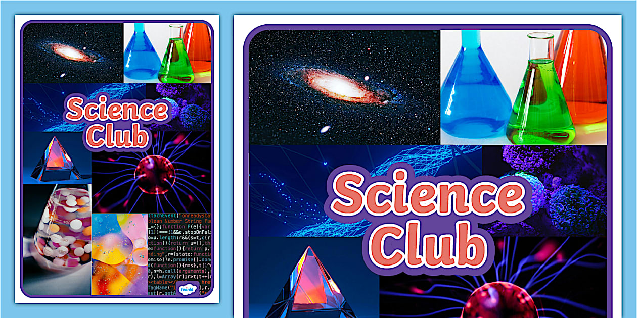 Science Club Photo Display Poster (teacher made) - Twinkl