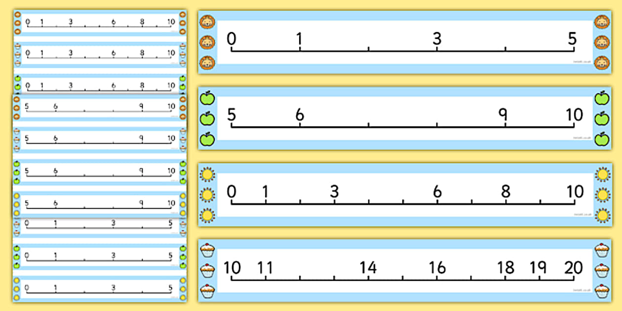 Counting in 1s Missing Numbers Number Line (teacher made)