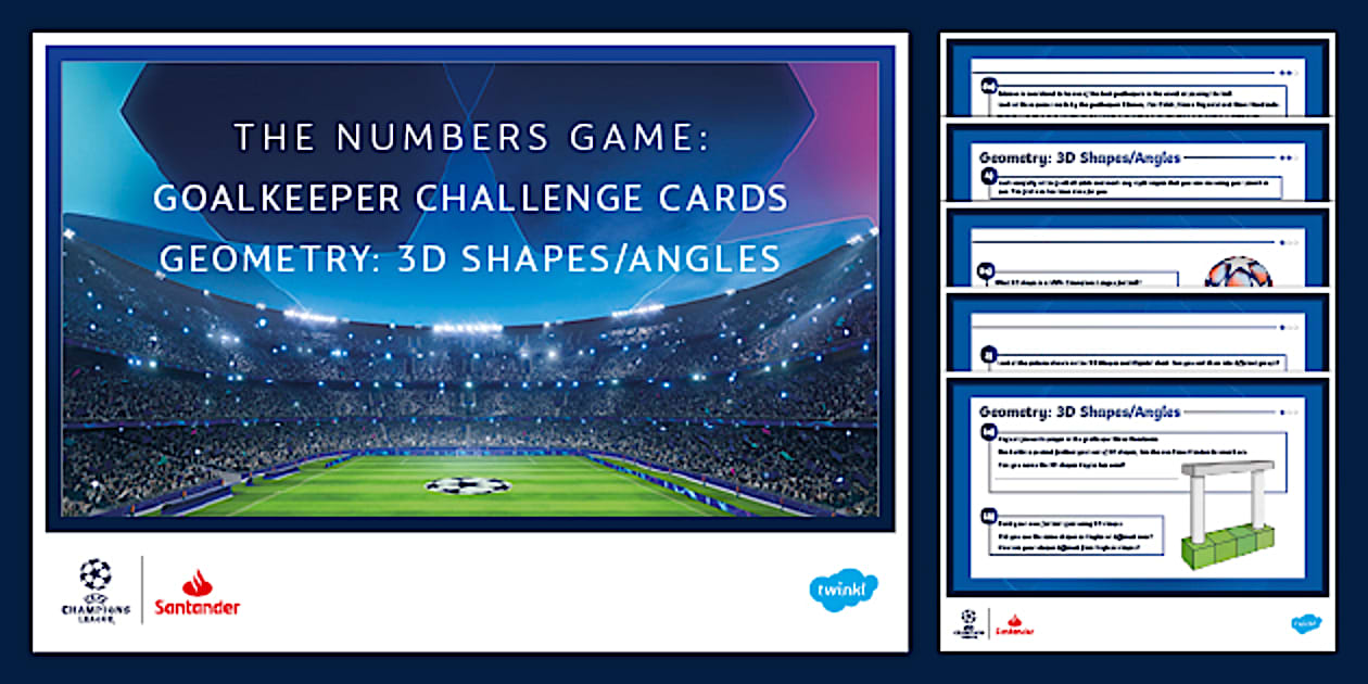FREE! - 👉 Champions Challenge Cards: Geometry - 3D Shapes/Angles