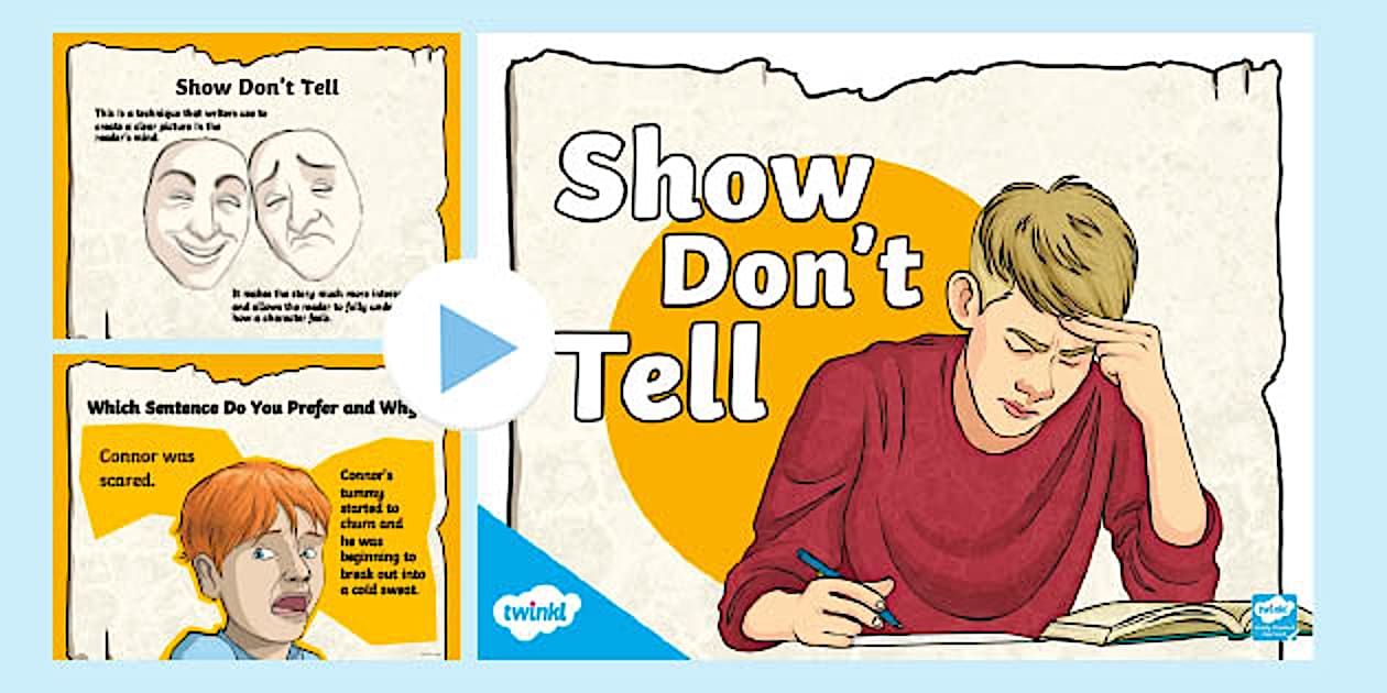 Show Not Tell Sentences PowerPoint | Primary Resources