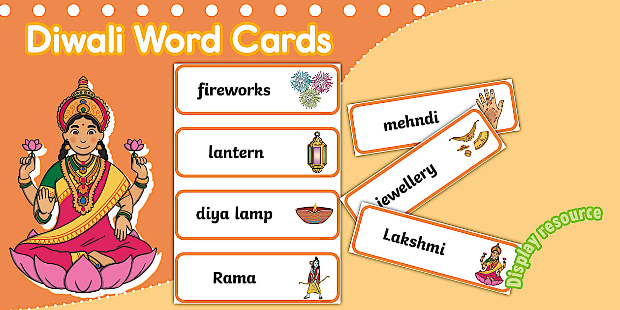Diwali Word Cards