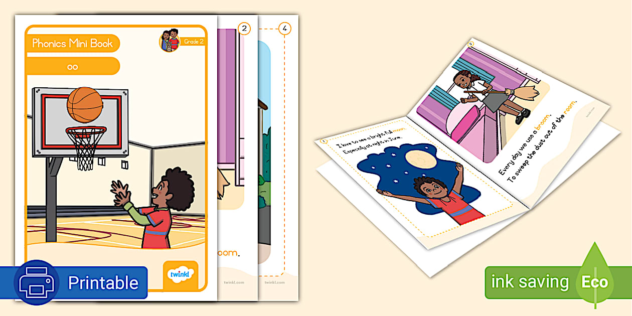 Grade 2 Phonics Mini Book -oo- (teacher made) - Twinkl