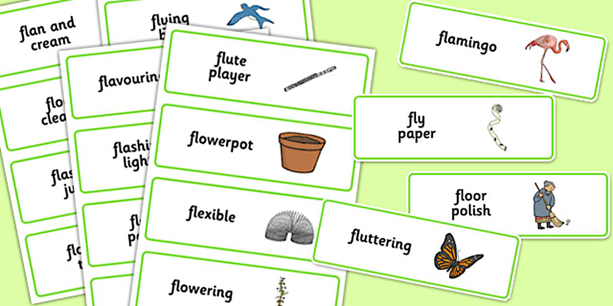 Dyslexic Three Syllable FL Word Cards (teacher made)