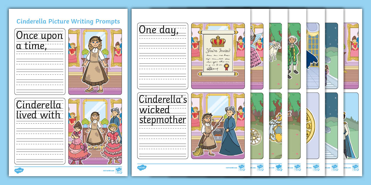 KS1 Cinderella Simple Sentence Writing Prompts