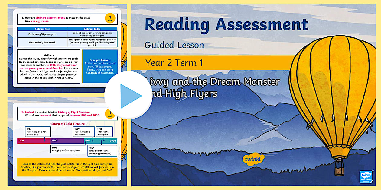 Year 2 Term 1 Paper 2 Reading Assessment Guided Lesson PowerPoint