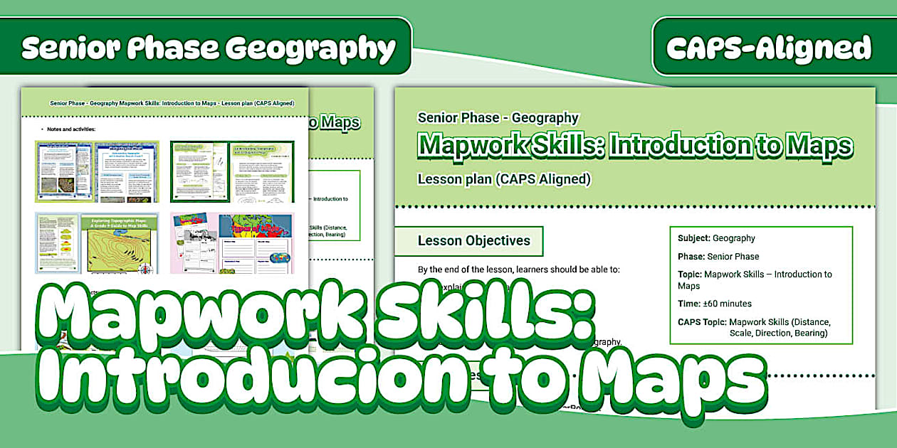 Mapwork Skills: Introduction to Maps - Lesson plan