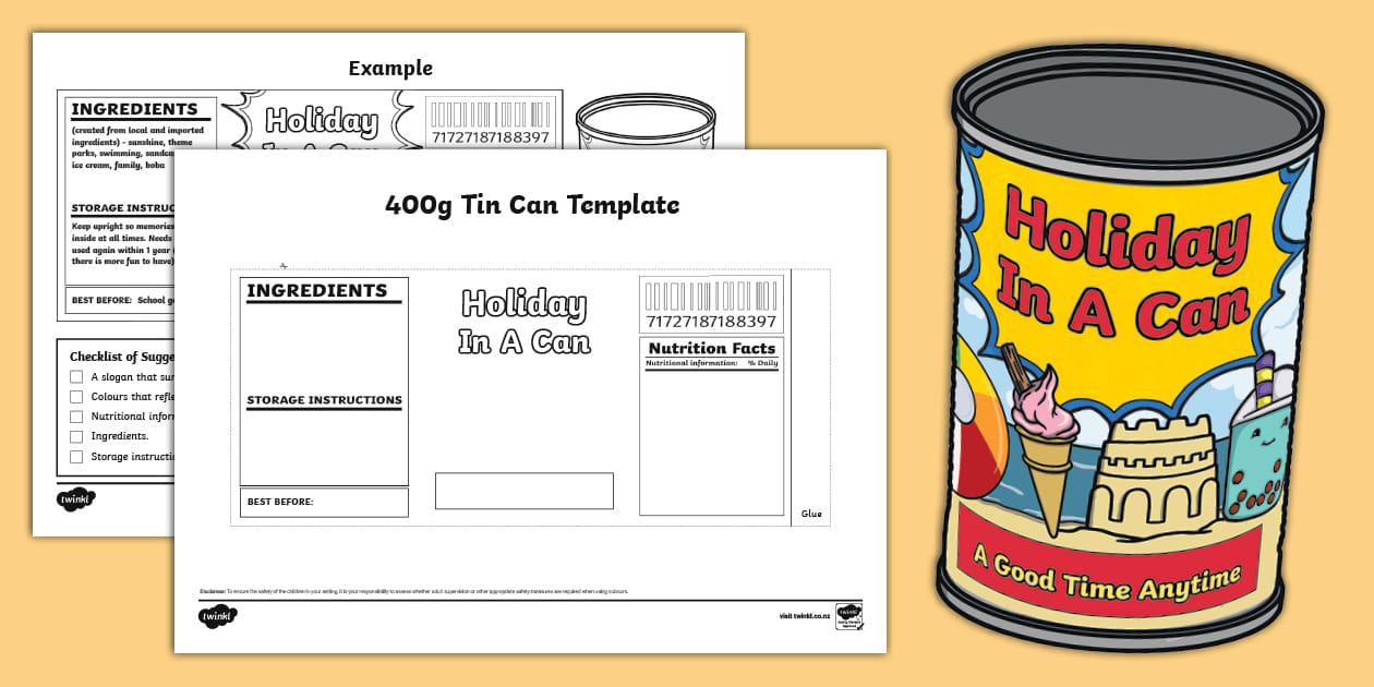 Holiday in a Can Advertising Activity