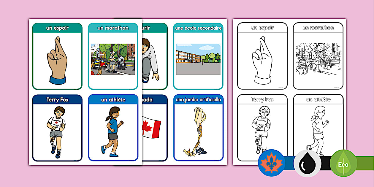 Primary Terry Fox Flashcards French