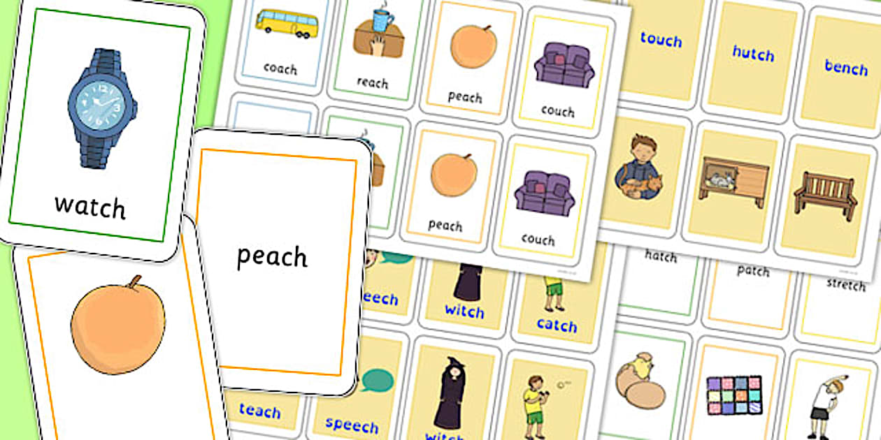 Dyslexic Final Ch Sound Playing Cards (teacher made)