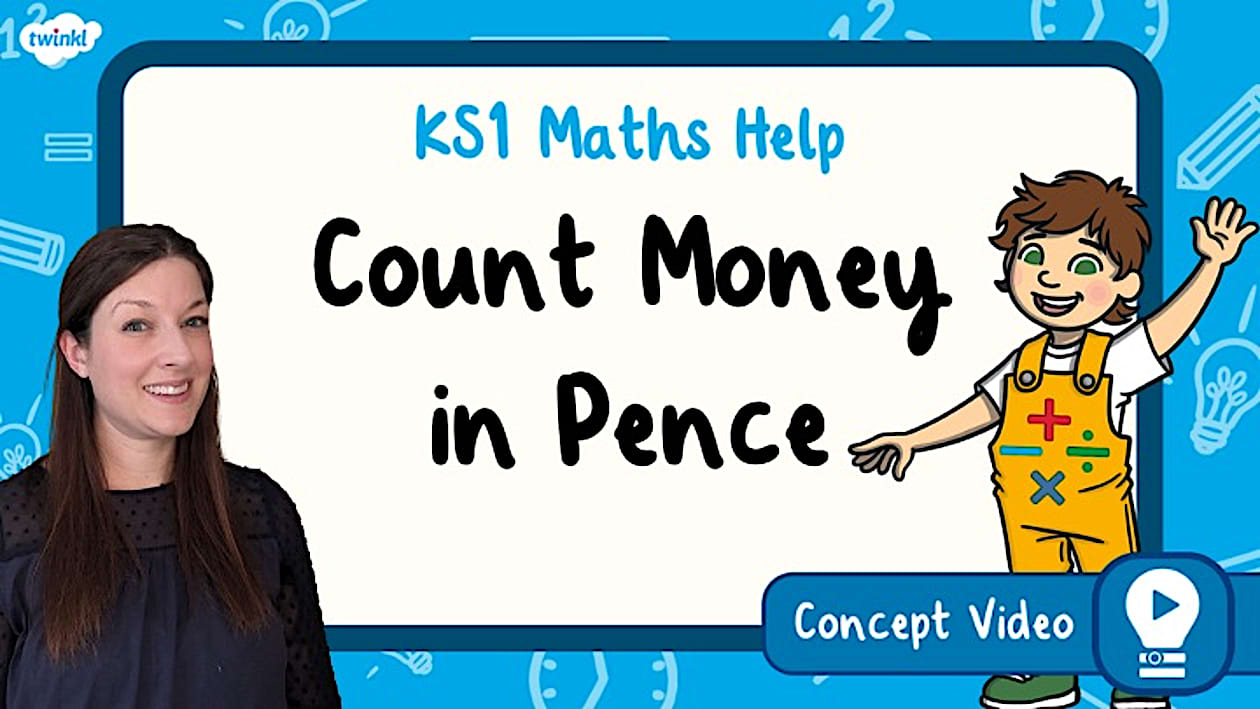 👉 Count Money in Pence (Measurement) | KS1 Maths Concept Video