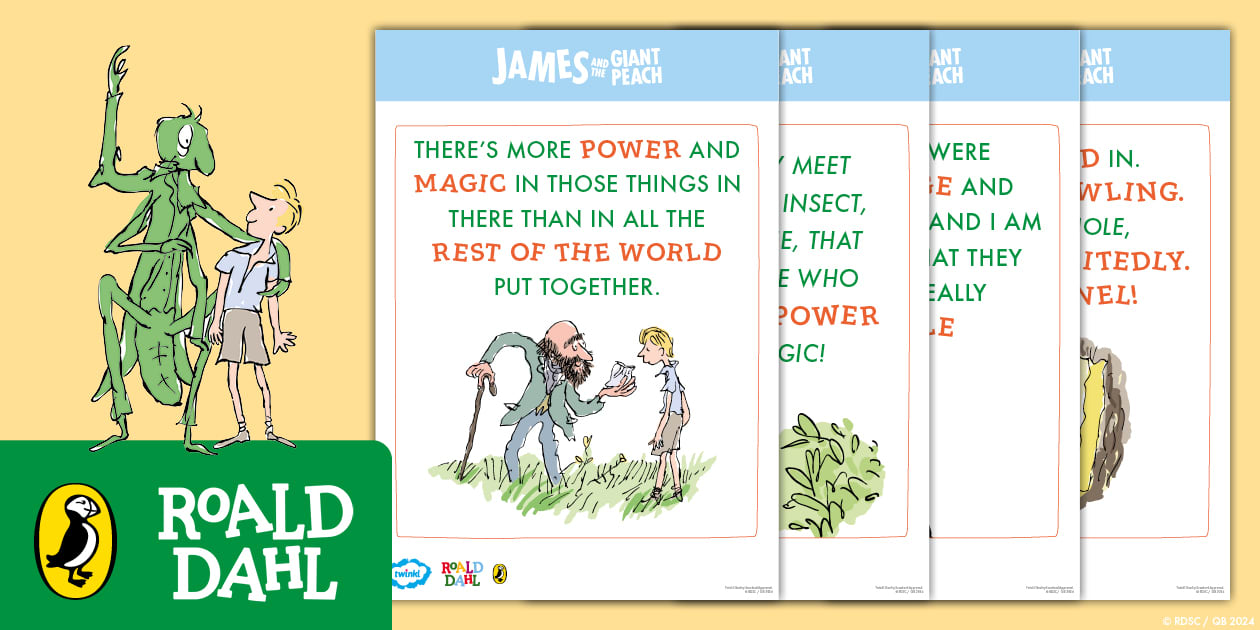 FREE! - James and the Giant Peach: Display Posters - Twinkl