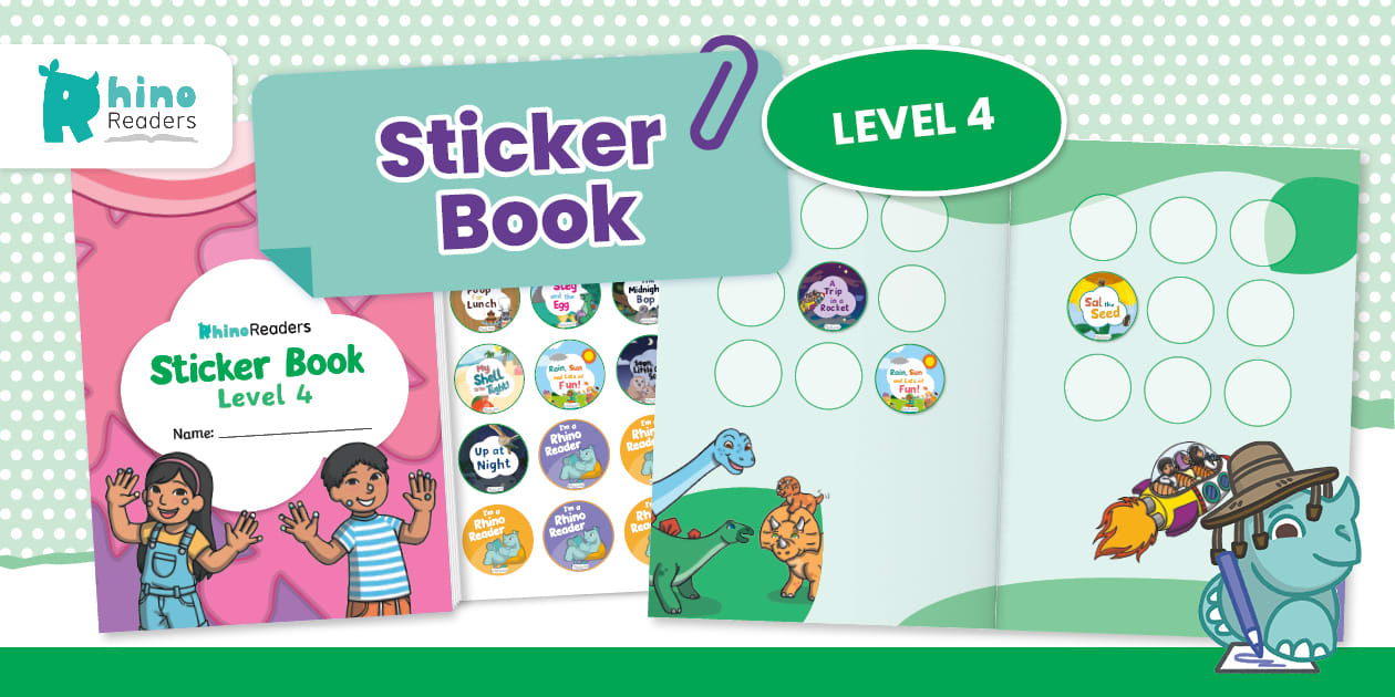 Rhino Readers Level 4 Sticker Book