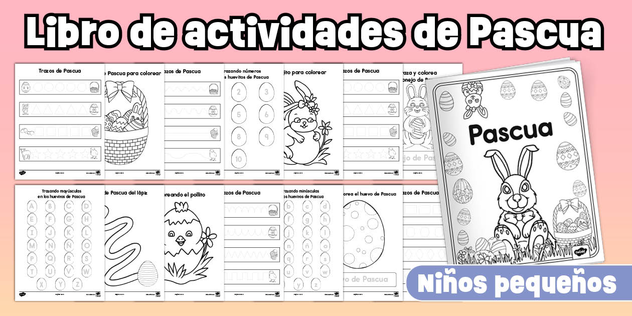 Libro de actividades de Pascua para niños pequeños
