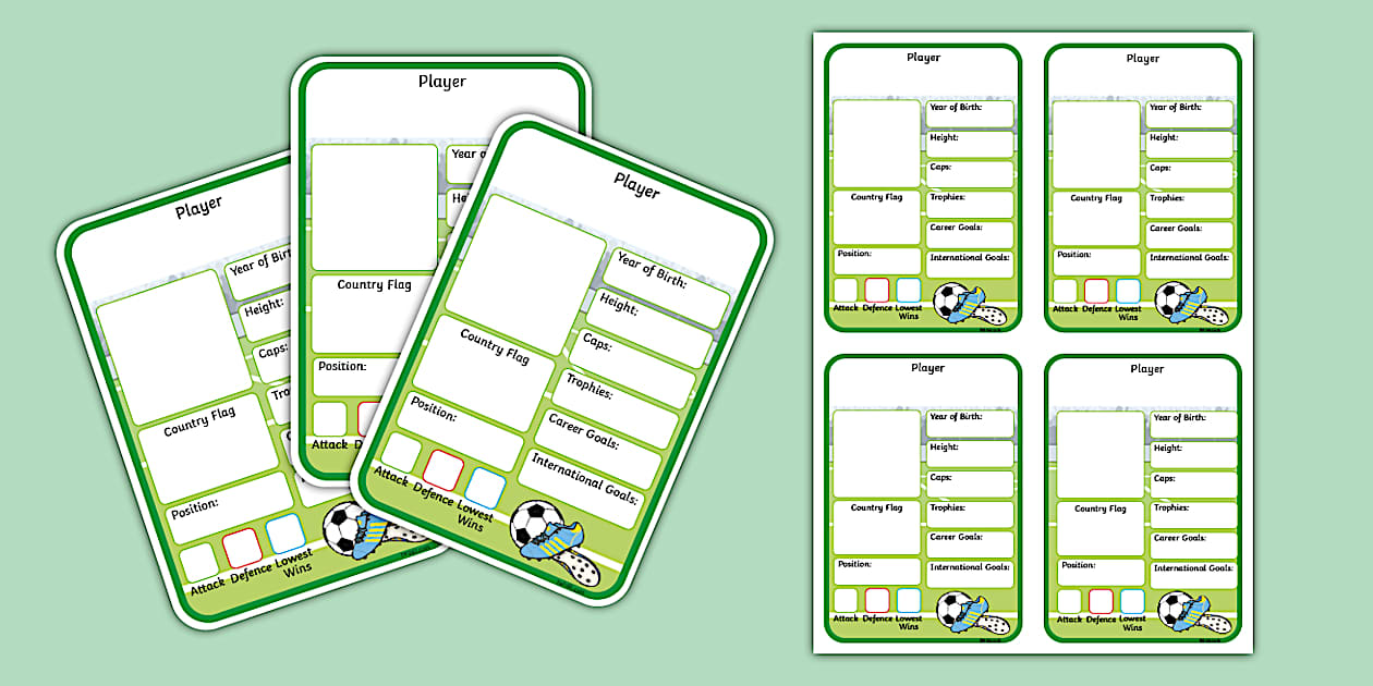 Football Trump Cards - Card Game - Top Trumps Football Game
