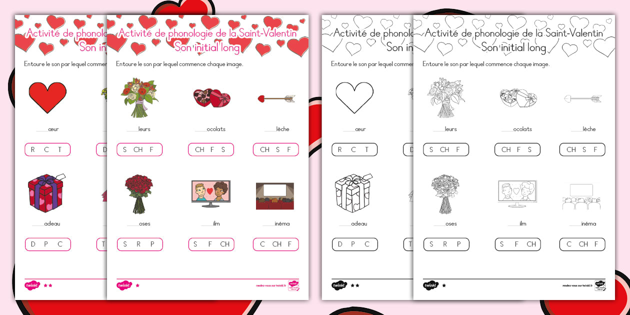 Phonologie de la Saint-Valentin : son initial long et court