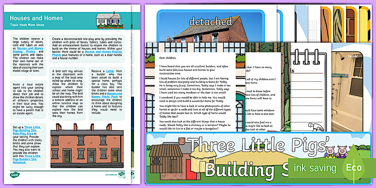 Houses and Homes Topic Hook Wow Ideas and Resource Pack