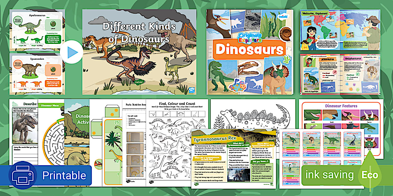 Grade R - Dinosaurs Resource Pack: Brilliant Dinosaur Week