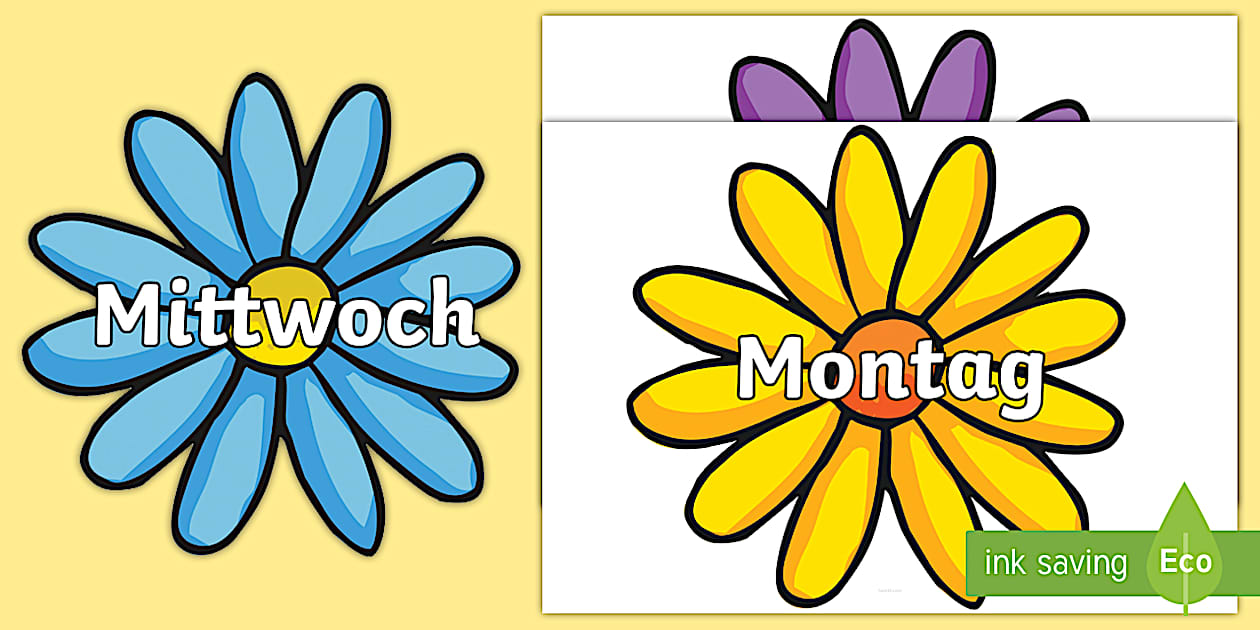 Days of the Week German (teacher made) - Twinkl