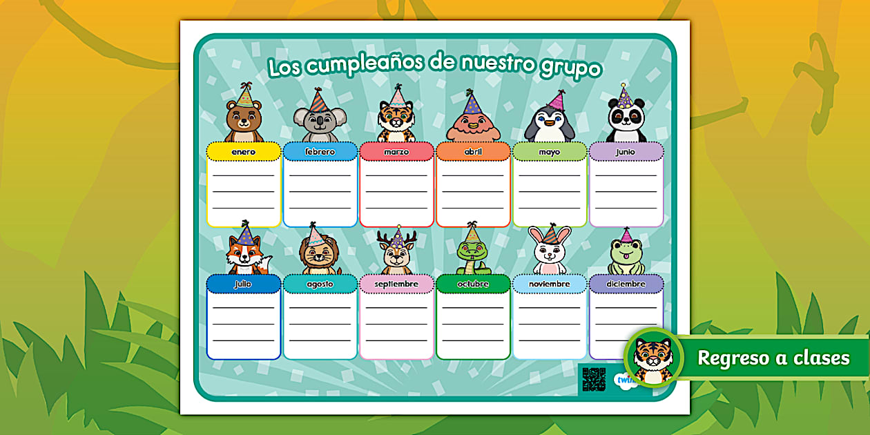Regreso a clases - cumpleaños escolar