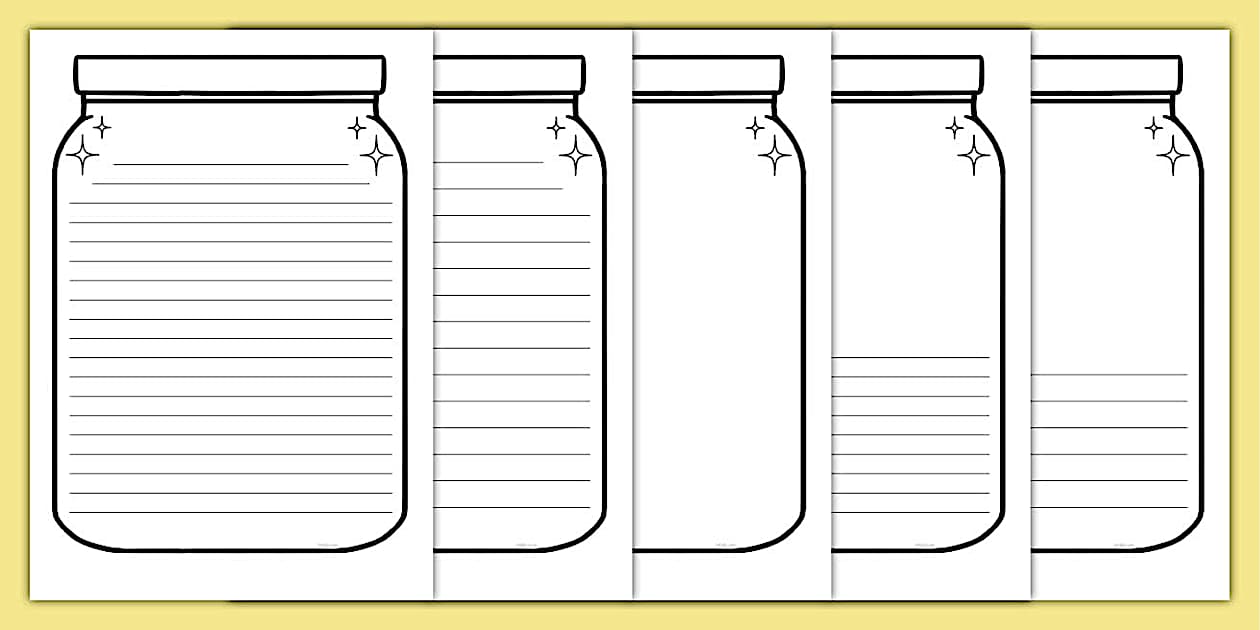 Dream Jar Template - Primary Resource (teacher made)