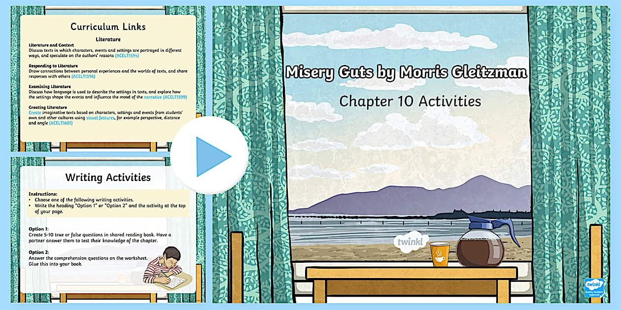 Chapter 10 Activities to Support Teaching on Misery Guts by Morris ...