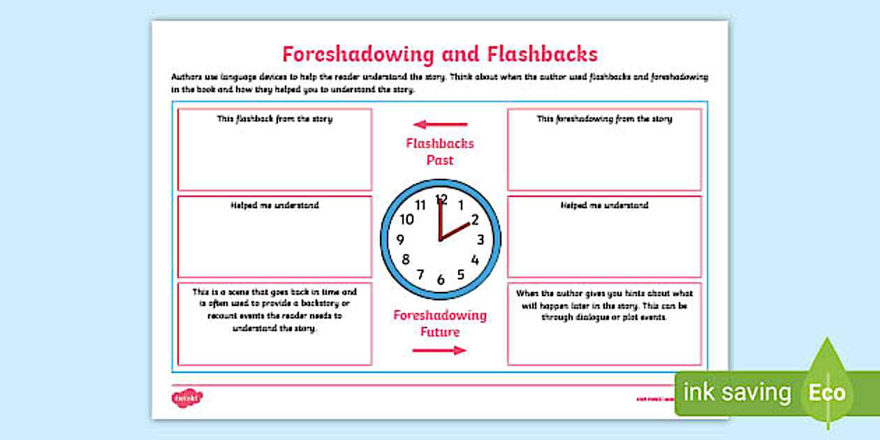 Year 3/4 Foreshadowing and Flashbacks Activity - Twinkl