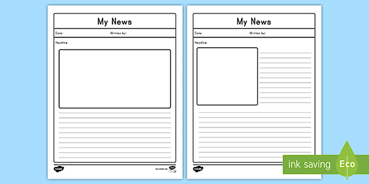 Newspaper Template | Educational Resources | Twinkl USA