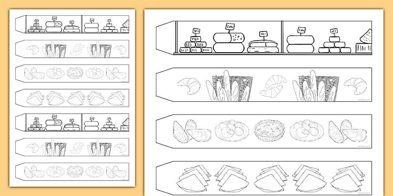 👉 French Food Colouring Paper Chain (Teacher-Made)