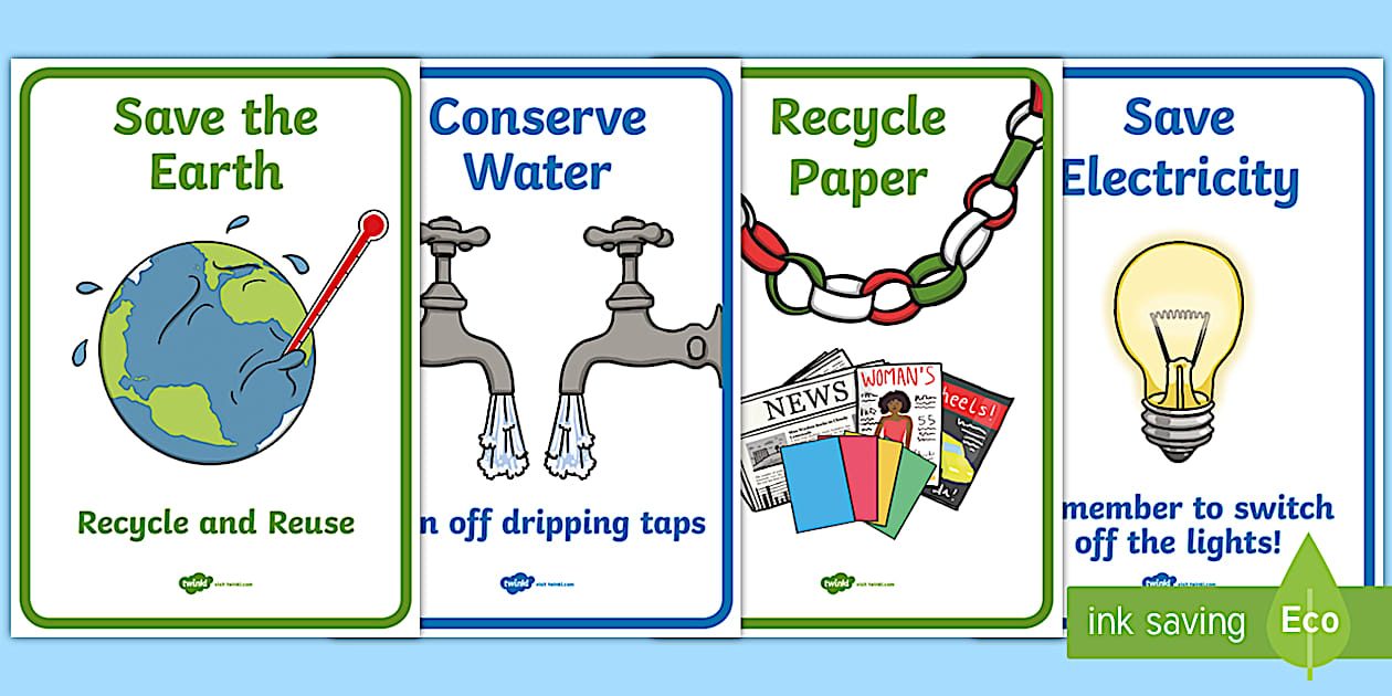 Eco Poster Ideas Pack | Eco-friendly Display Resources