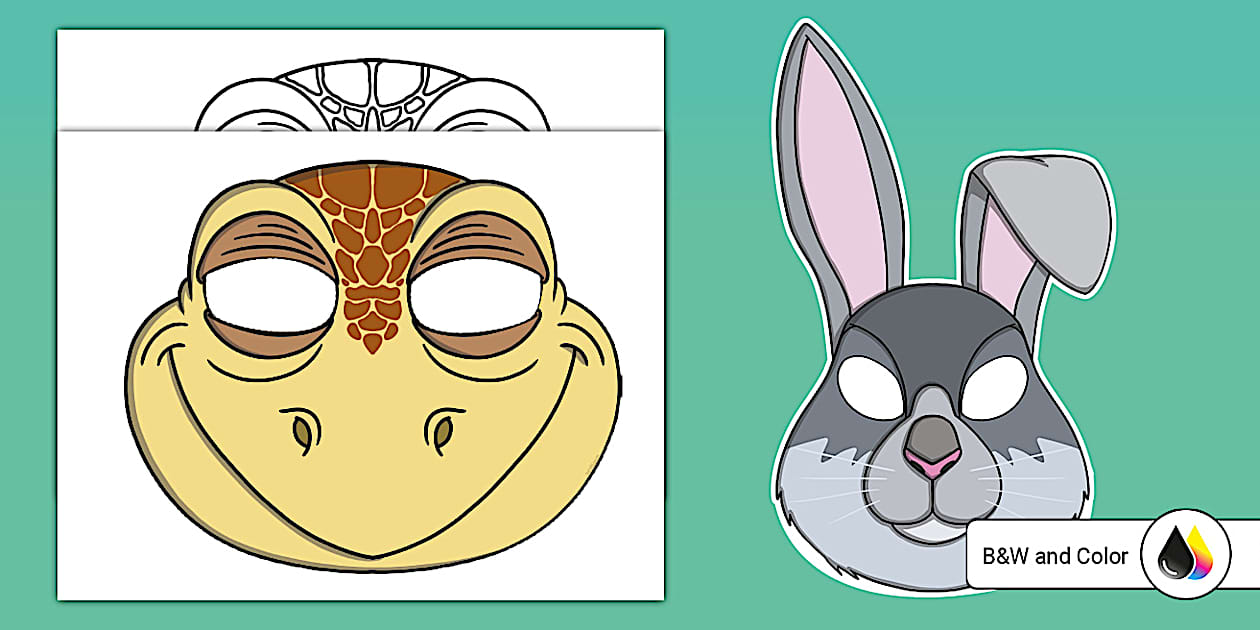 The Tortoise and the Hare Dramatic Play Masks (teacher made)