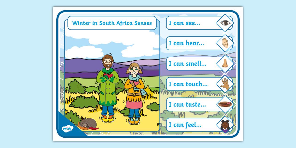 English - Display Posters : Winter in South Africa - Senses