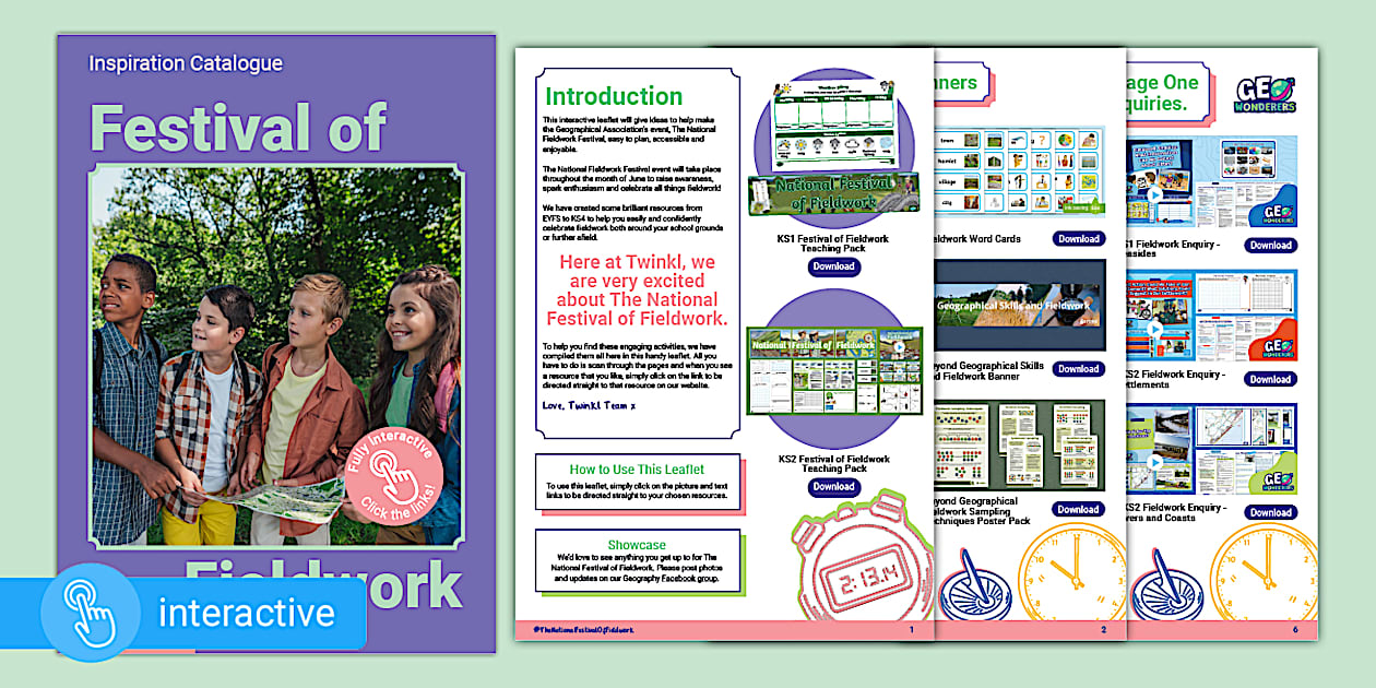 FREE! - Festival of Fieldwork Leaflet - Twinkl