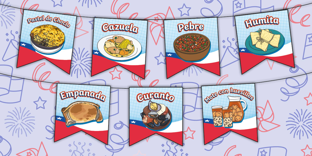 Banderines | Comida | Tradicional | Chile | (Teacher-Made)