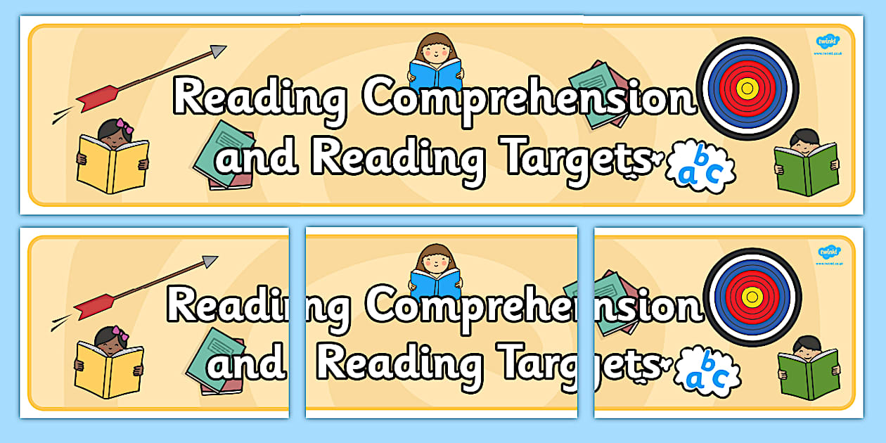 👉 Reading Comprehension and Reading Targets Display Banner - banner