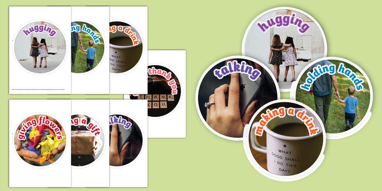 Acts of Kindness Circle Display Photo Cut-Outs - Twinkl