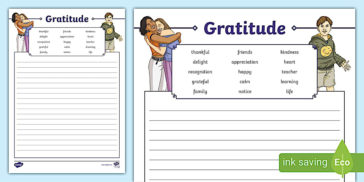 Gratitude Poem Editable Template | Twinkl Resource - Twinkl