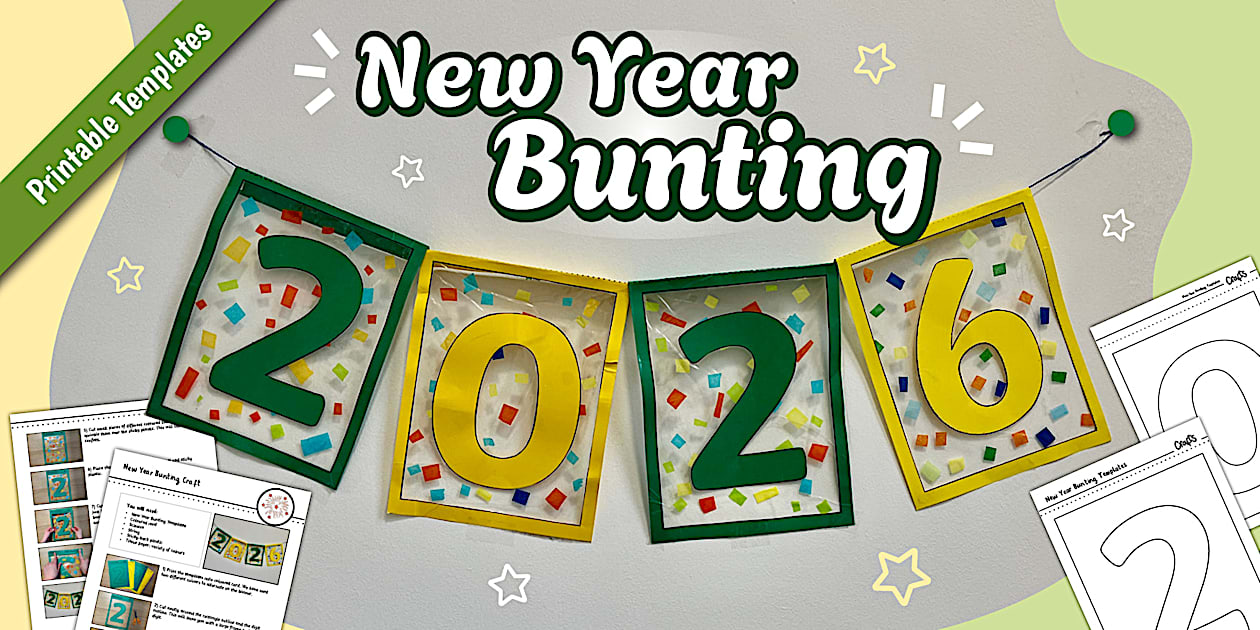2026 New Year Bunting | New Year Crafts