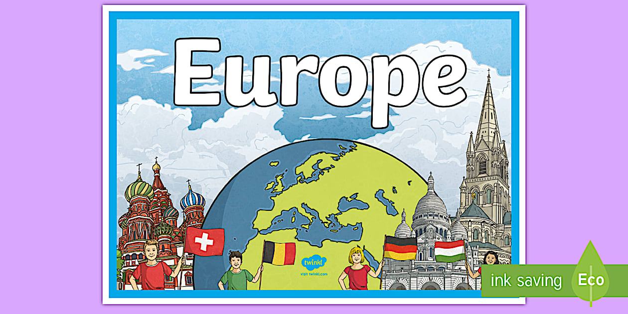 Editable Europe Display Poster (professor feito) - Twinkl