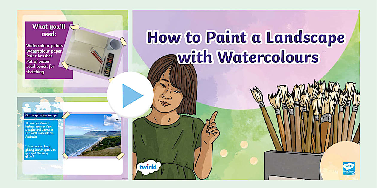 How to Paint a Landscape with Watercolours - Twinkl