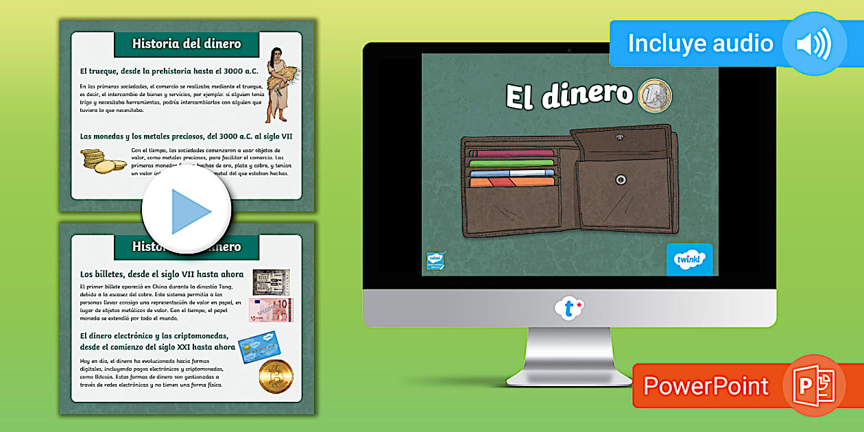 Presentación: El dinero (teacher made) - Twinkl