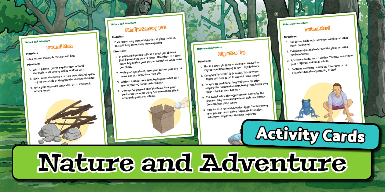 Nature and Adventure Activity Cards